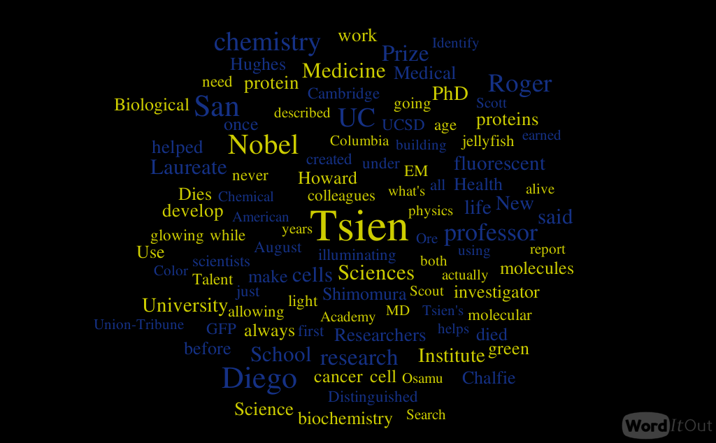Nobel Laureate Roger Tsien Dies at 64 – Distinguished Howard Hughes ...