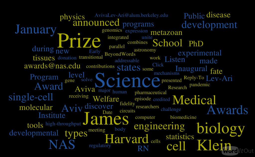 Allon Klein, Harvard Medical School, and Aviv Regev, Genentech ...